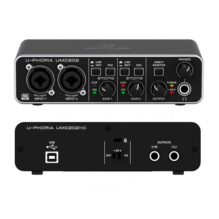 BEHRINGER U-PHORIA UMC202HD Interfaz De Audio Midi/usb - Loopstore