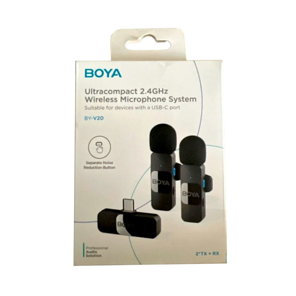 BOYA BY-V20 Microfonos de Solapa Inalambricos USB-C - Loopstore